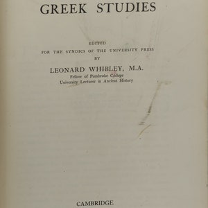 Rare Book First Edition Book Gift Book 1905 First Edition A Companion ...