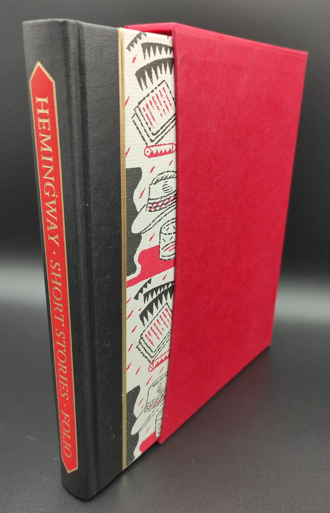 Vintage Book Presentation Book Hemingway Short Stories Folio Book 1986 ...