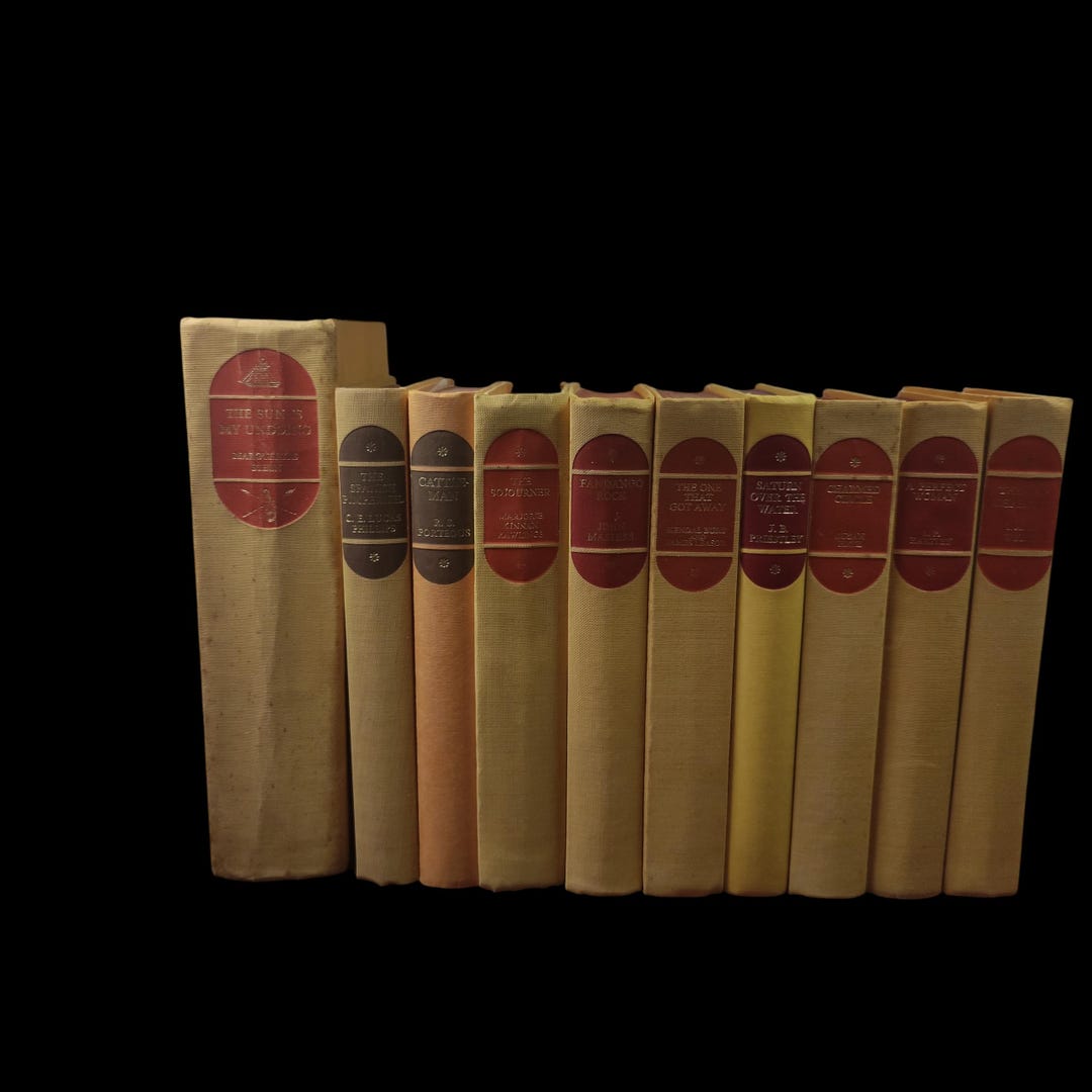 10 X 1950's &1960's Companion Book Club Series Books in Yellow and ...
