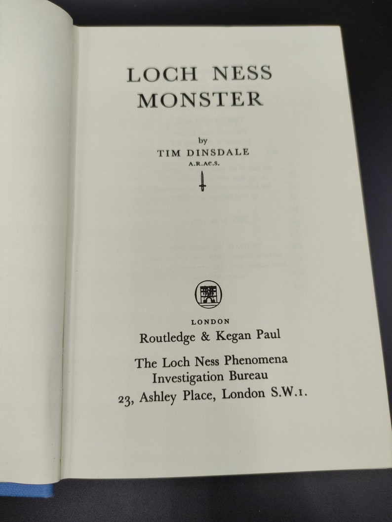 Rare Book 1960s Book Old Book Loch Ness Monster Book by Tim Naturalist ...