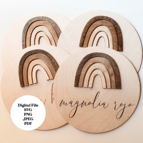 Baby Name Sign SVG Bundle. Laser Cut File for Glowforge Set - Etsy