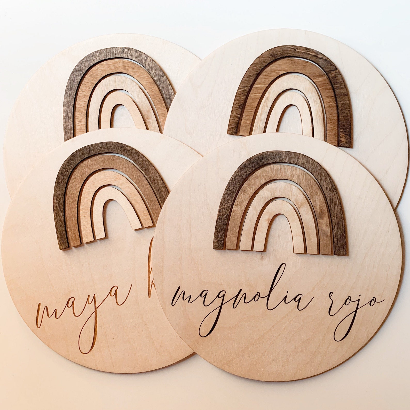 Rainbow Name Sign SVG// Rainbow SVG// Glowforge Rainbow File// | Etsy