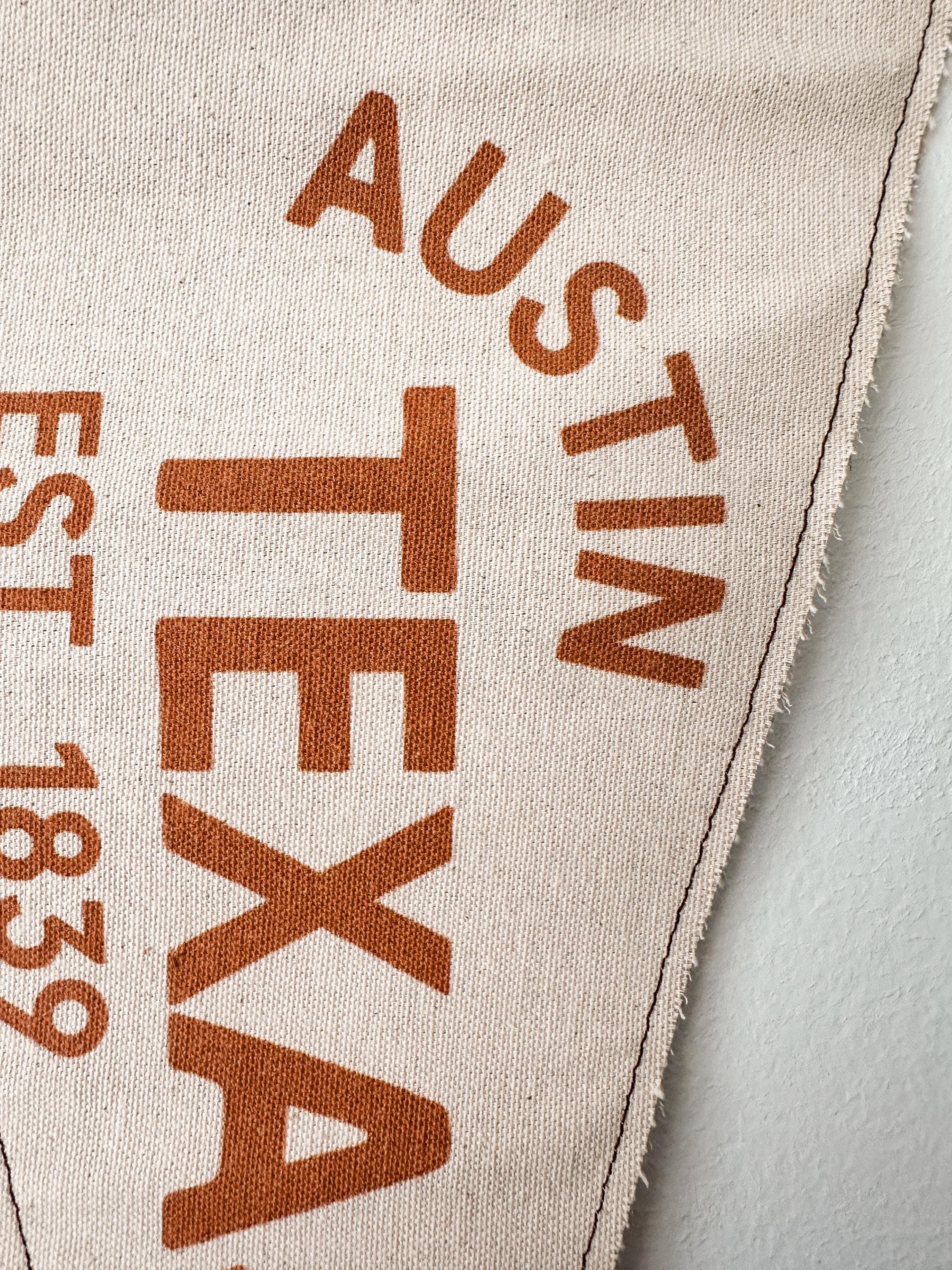 Custom Text Canvas Pennant Flag, Wall Hanging - Etsy