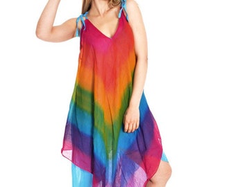Plus Size Rainbow Dress - Etsy
