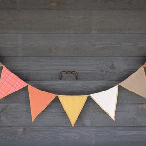 Linen Bunting Banner. Linen Bunting. Wedding, Birthday, Bedroom Decor ...