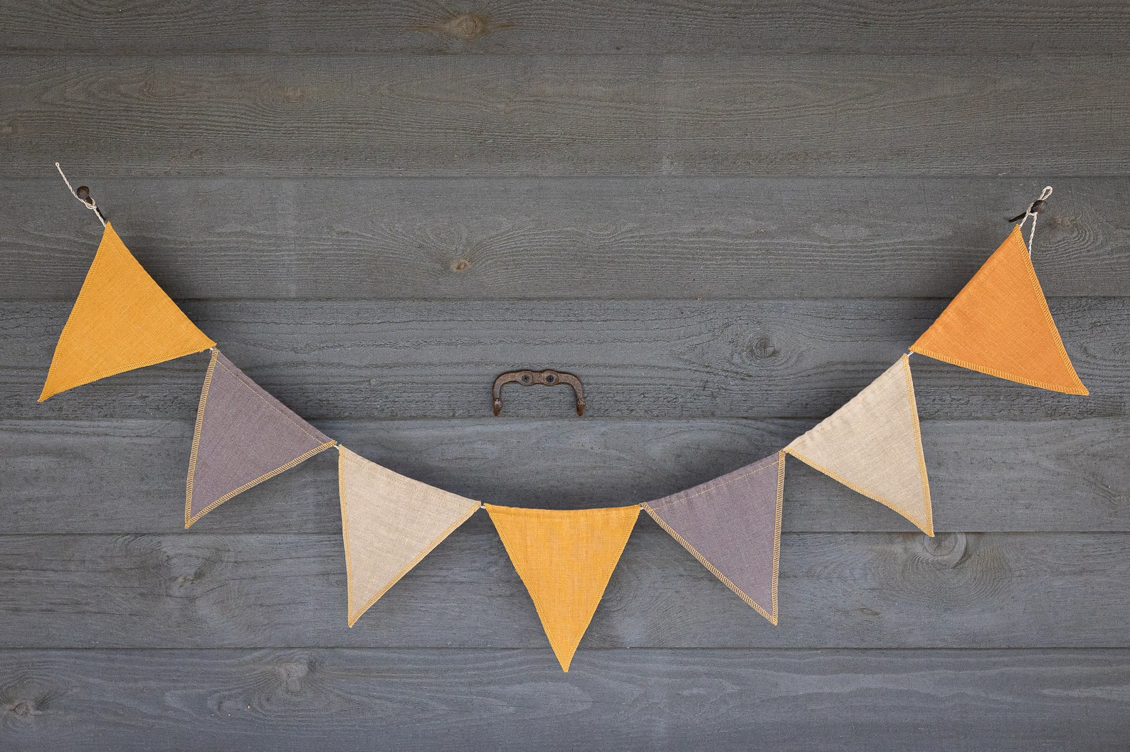 Linen Bunting Banner. Linen Bunting. Wedding Birthday - Etsy