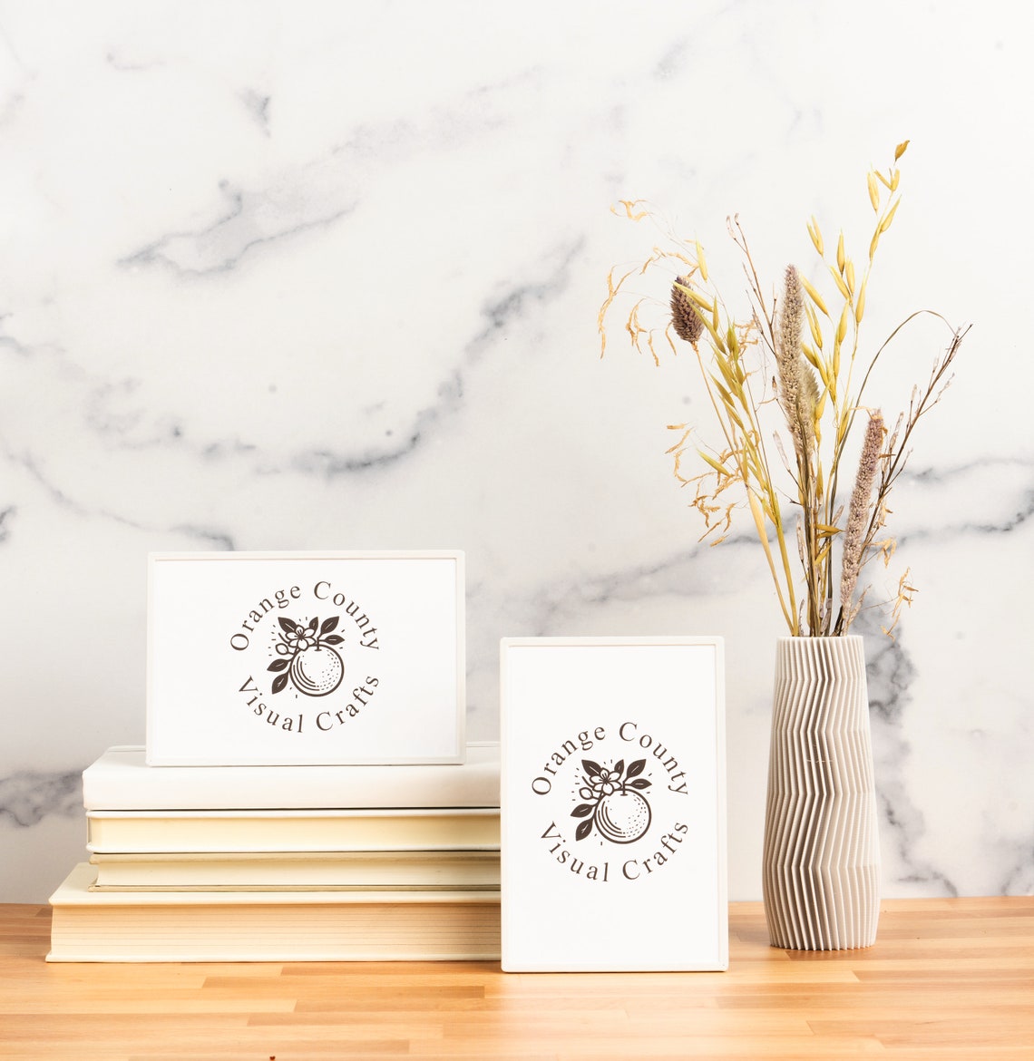 White 3D Printed 4x6 Minimal Low Profile Magnetic Photo Frame ...