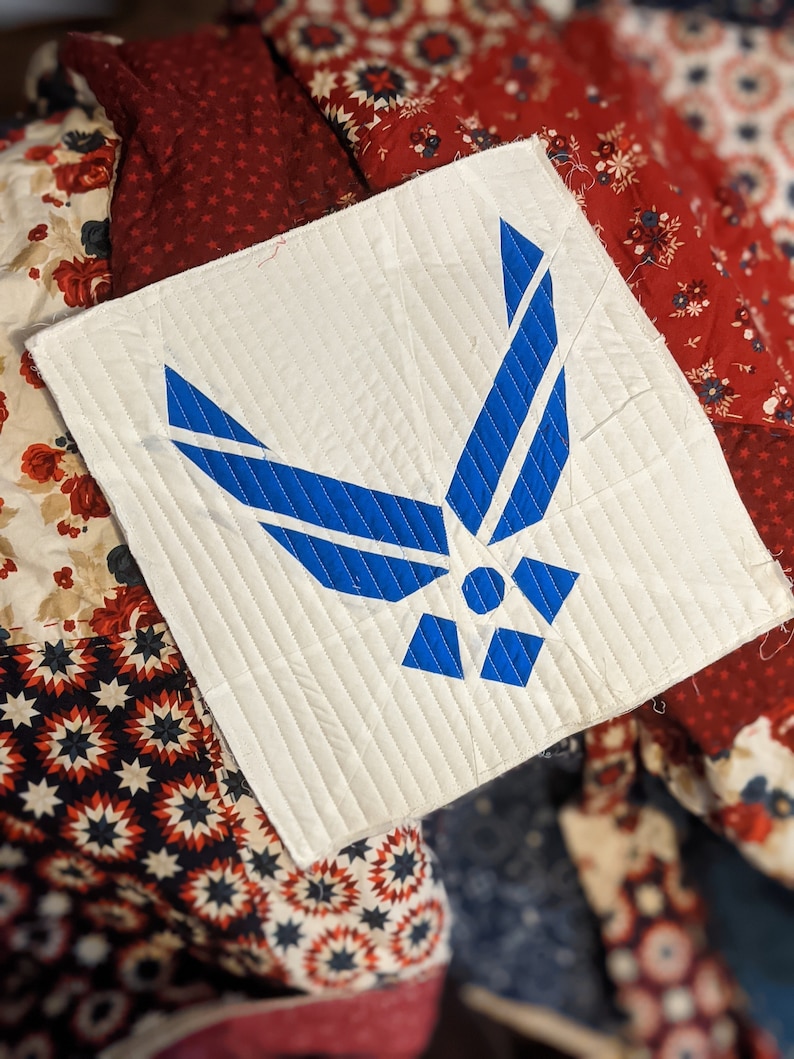 US Air Force Foundation Paper Piecing Quilt Block Pattern, Military ...