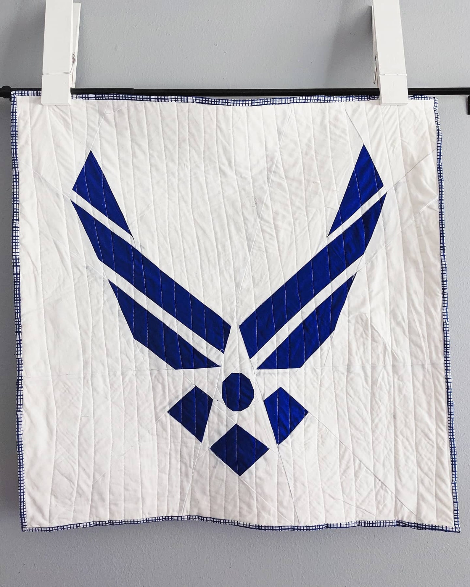 US Air Force Foundation Paper Piecing Quilt Block Pattern, Military ...