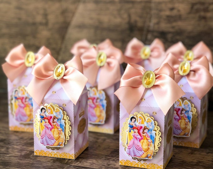 Princess Favor Boxes, Princess Party Decorations, Princess Party Favor ...