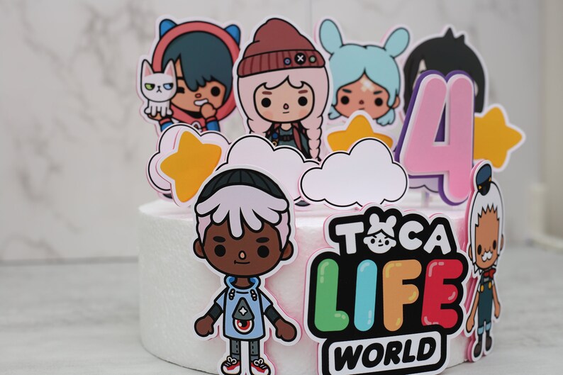Toca Life Cake Topper Toca Life World Cake Toper Toca Life Etsy België