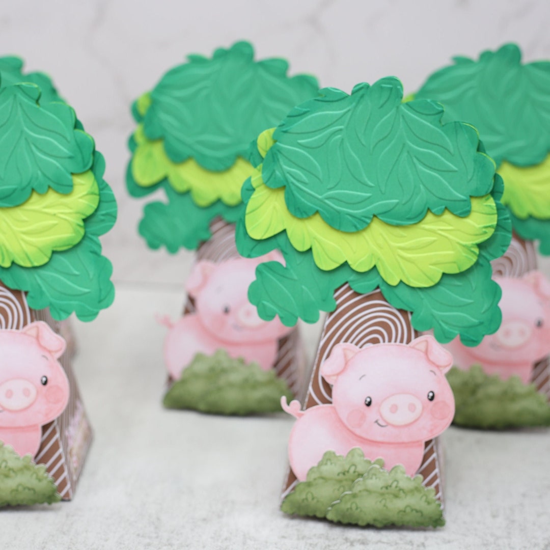 Farm Favor Box, Farm Pyramed Box, Farm Party Decorations, Farm Gift Box ...