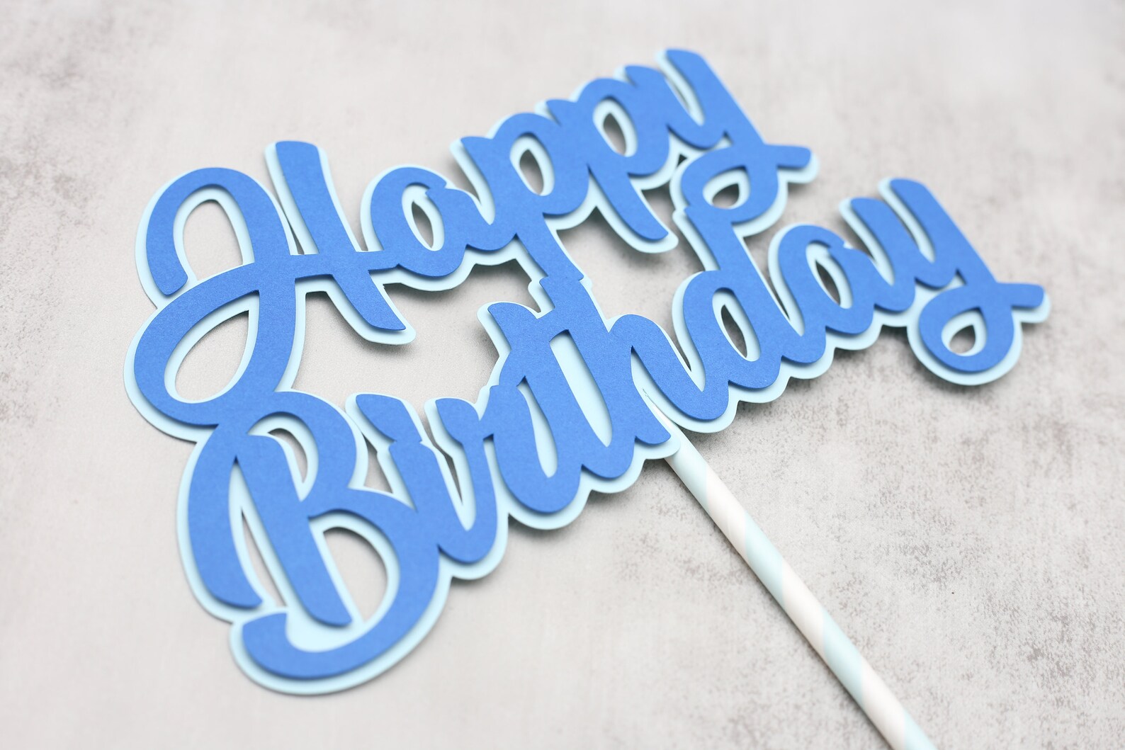 Birthday Cake Topper Cake Topper Happy Birthday Party Etsy