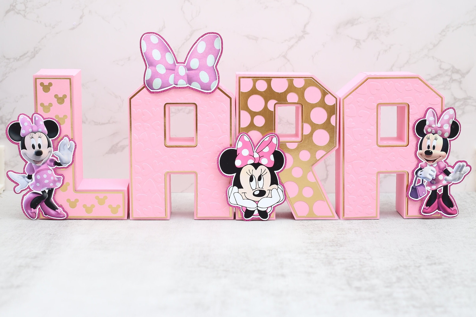 Minnie Mouse 3D Letters Minnie Mouse First Birthday Minnie | Etsy