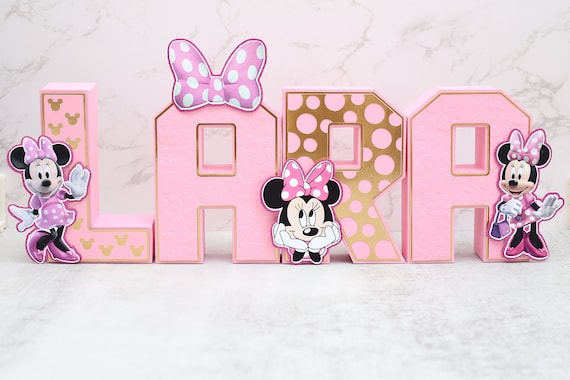 Minnie Mouse 3D Letters Minnie Mouse First Birthday Minnie | Etsy
