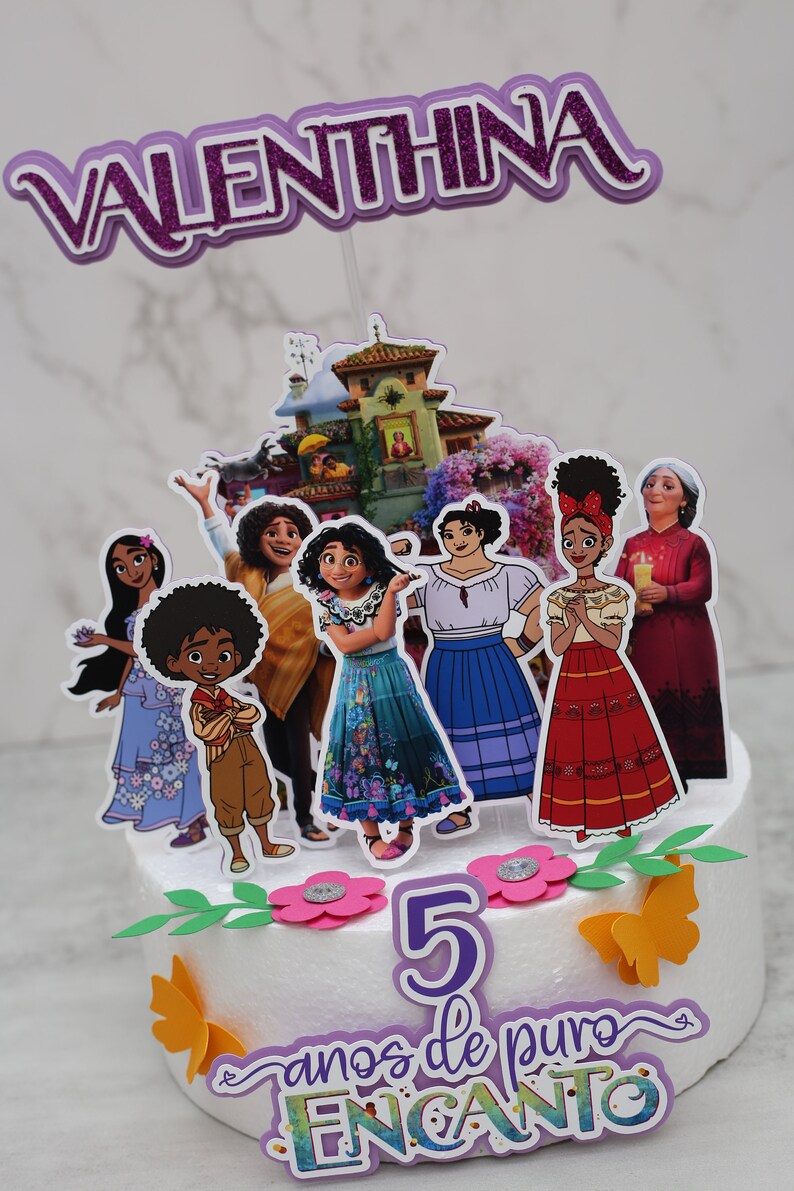 Encanto Inspired Cake Topper With Name | Personalized Birthday Cake ...