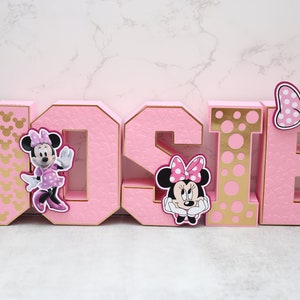 Minnie Mouse 3D Letters, Minnie Mouse First Birthday, Minnie Mouse ...