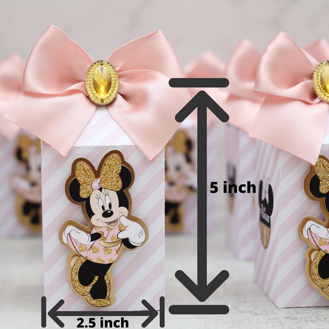 Minnie Mouse Favor Box, Minnie Mouse Favor Bags, Minnie Mouse Party ...