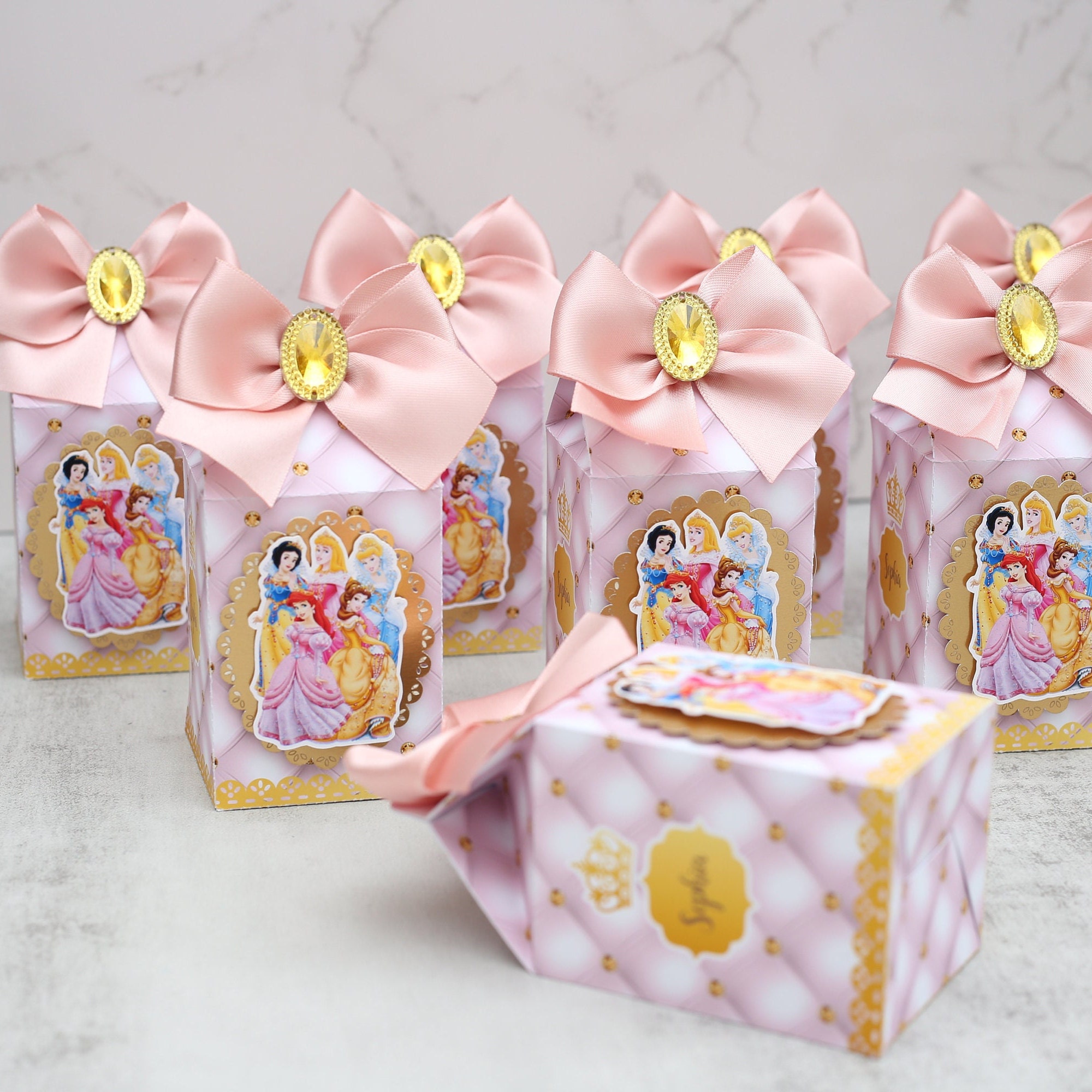 Princess Favor Boxes, Princess Party Decorations, Princess Party Favor ...