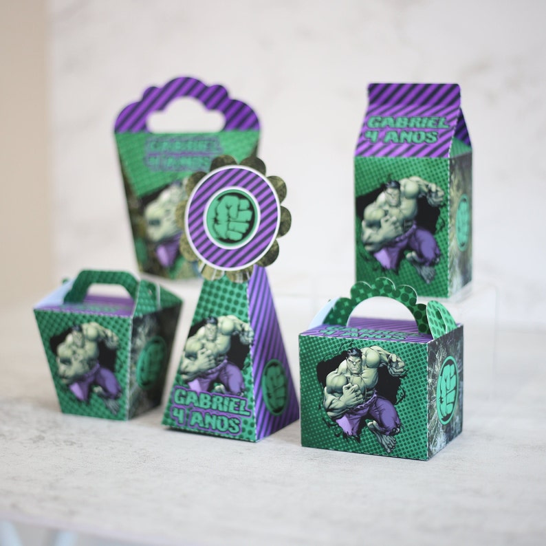 Hulk Souvenir Box, Hulk, Hulk Decoration, Hulk Birthday, Hulk Birthday ...