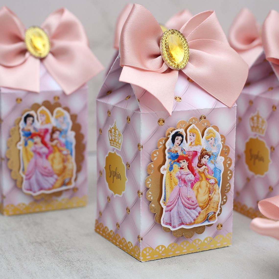 Princess Favor Boxes, Princess Party Decorations, Princess Party Favor ...