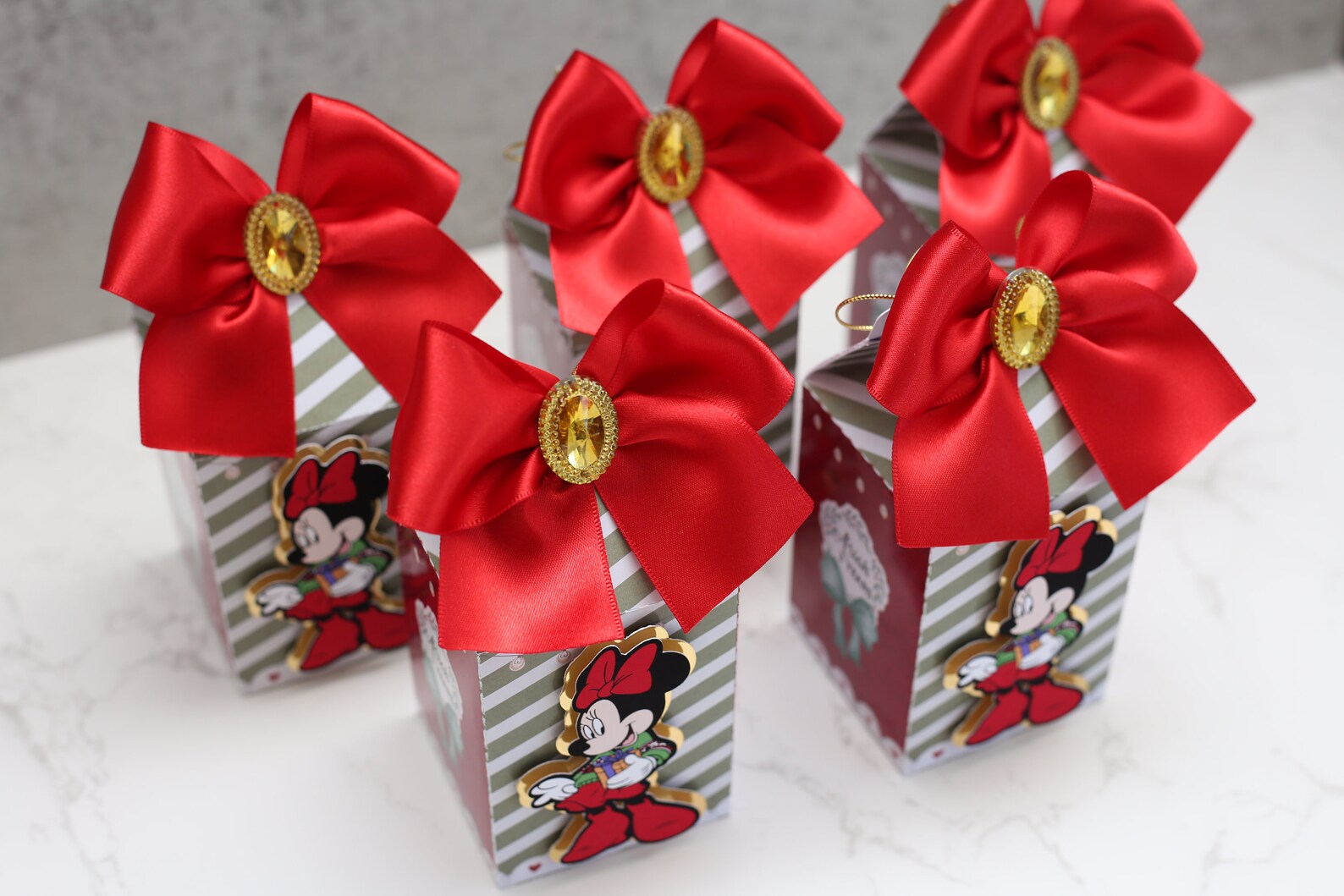 Minnie Mouse Favor Box, Minnie Mouse Favor Bags, Minnie Mouse Party ...