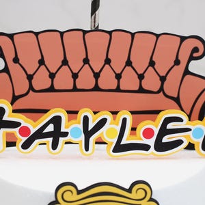 Friends Cake Topper - Central Perk Birthday Party Decor - Personalized ...