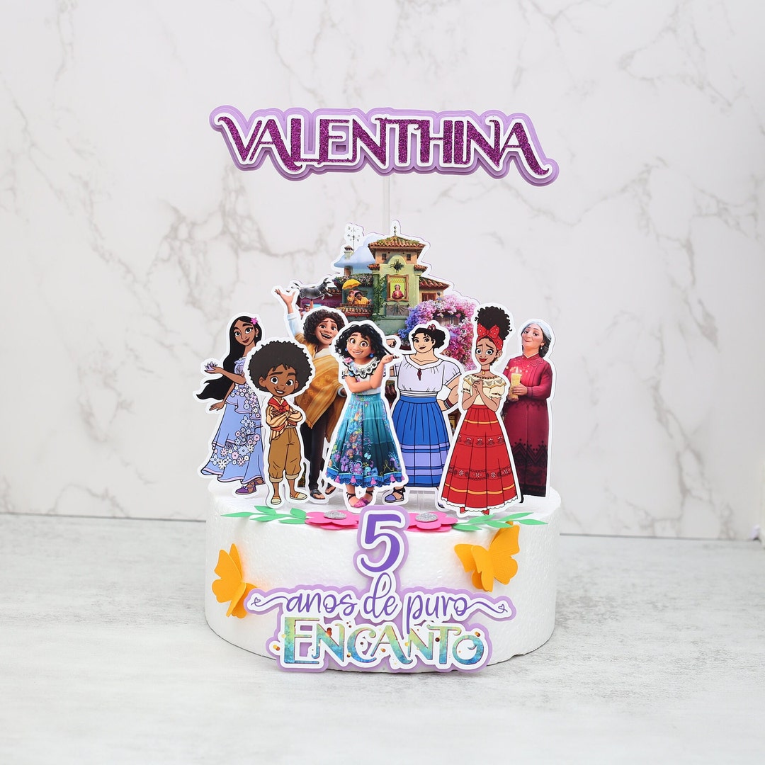 Encanto Inspired Cake Topper With Name | Personalized Birthday Cake ...