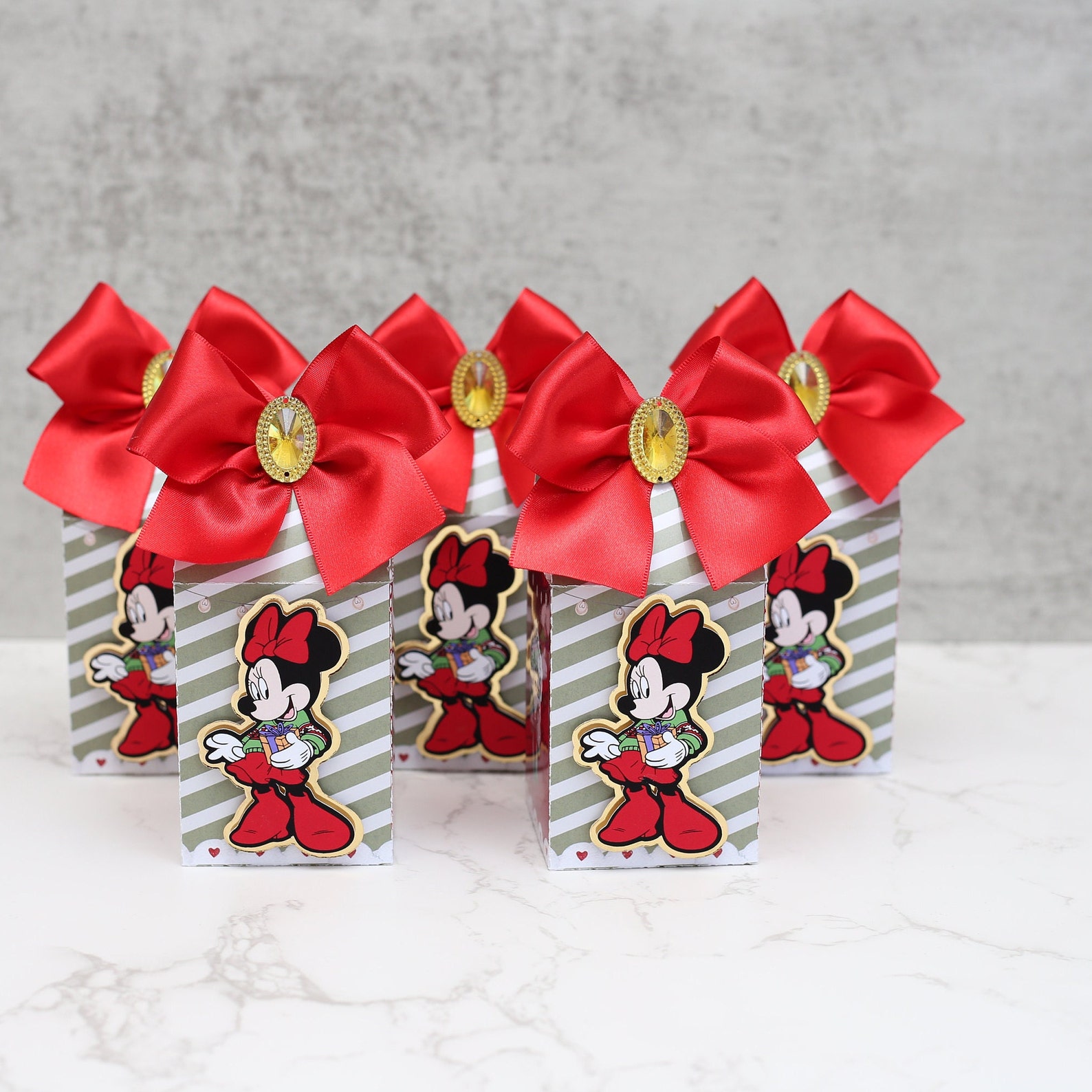 Minnie Mouse Favor Box Minnie Mouse Favor Bags Minnie Mouse - Etsy