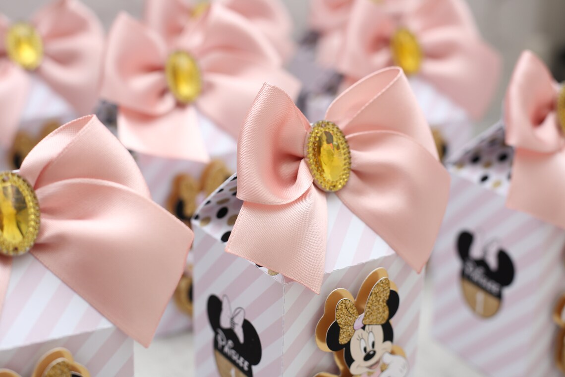 Minnie Mouse Favor Box, Minnie Mouse Favor Bags, Minnie Mouse Party ...
