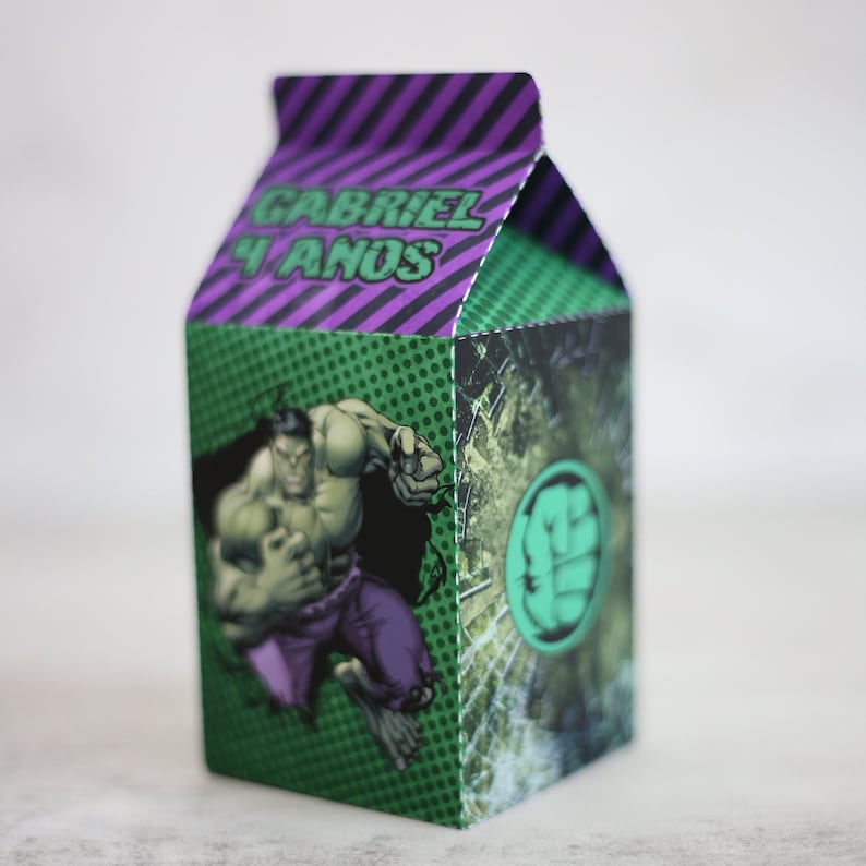 Hulk Souvenir Box, Hulk, Hulk Decoration, Hulk Birthday, Hulk Birthday ...