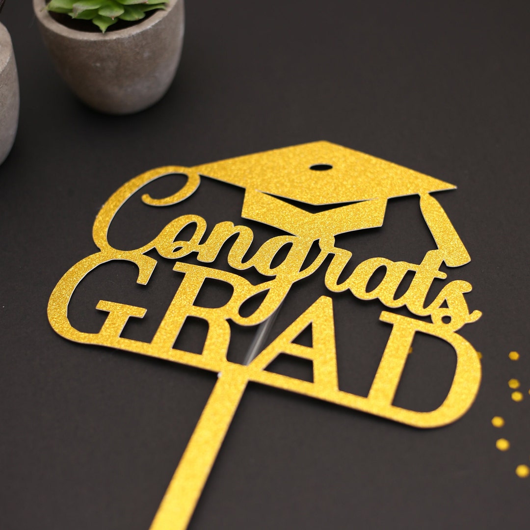 Cake Topper Graduation, Graduation Cake Topper Decorations, Cake Topper ...