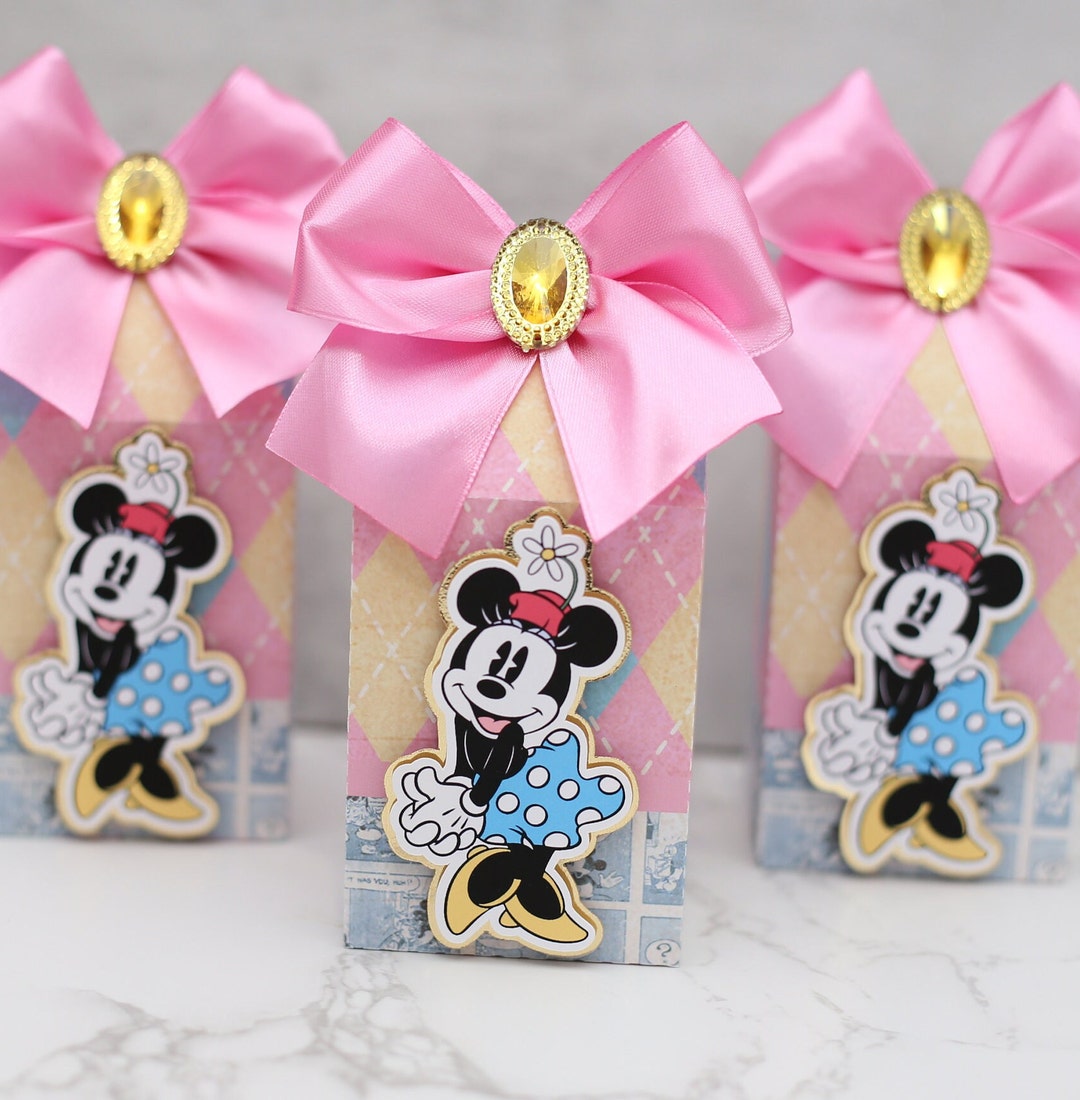 Minnie Mouse Favor Box, Minnie Mouse Favor Bags, Minnie Mouse Party ...