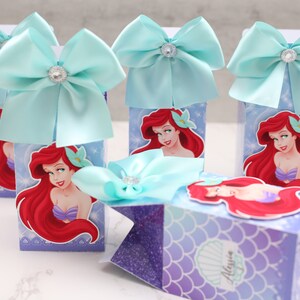 The Little Mermaid Favor Box, Ariel Little Mermaid Inspired Candy Box ...