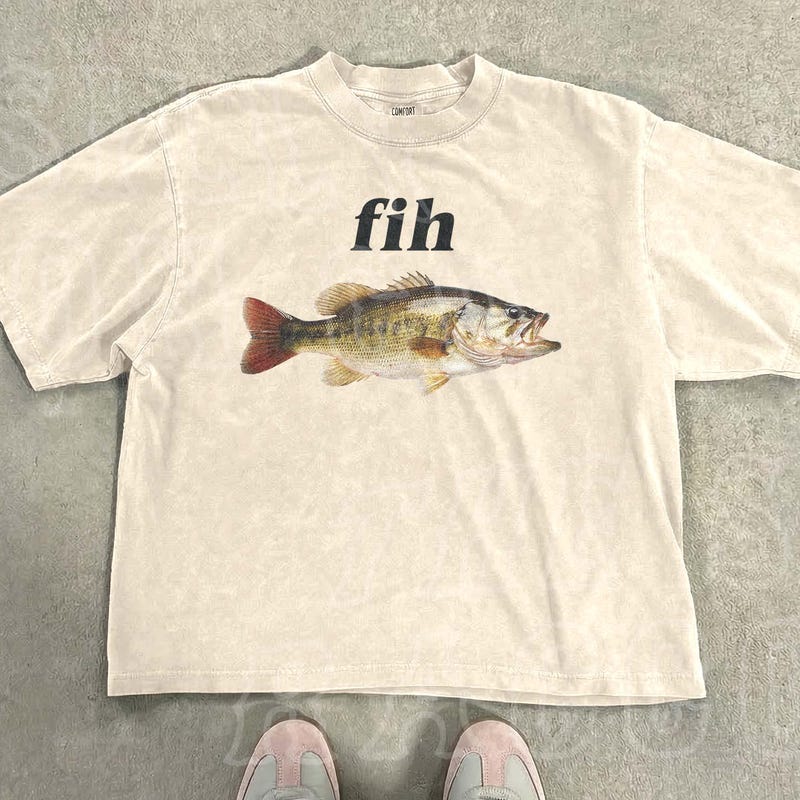 Fish Graphic Tee Women - Etsy