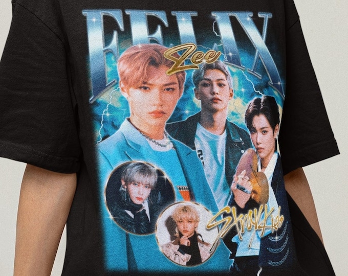 Stray Kids Felix Retro Bootleg T-shirt - Stray Kids Shirt - Kpop Tshirt ...