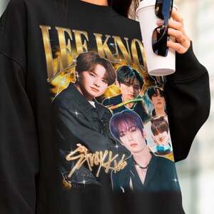 Stray Kids Lee Know Retro 90s Bootleg Sweatshirt Stray Kids Hoodie Kpop ...