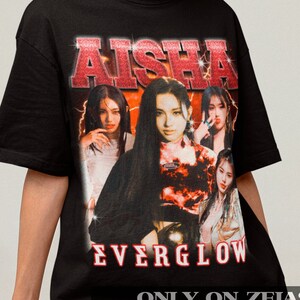 Everglow Aisha Retro 90s Bootleg T-shirt Kpop Shirt Kpop Merch Kpop ...