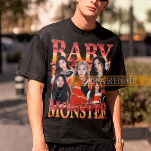 RETRO BABYMONSTER KPOP Shirt, Babymonster Kpop Sweater & Hoodie ...