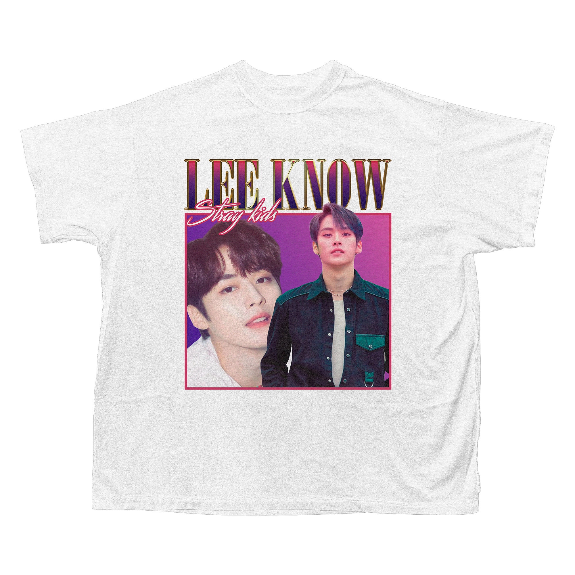 Stray Kids Lee Know Retro Vintage Tee Kpop T-shirt Stray - Etsy