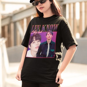 Stray Kids Lee Know Retro Vintage Tee Kpop T-shirt Stray Kids Merch ...