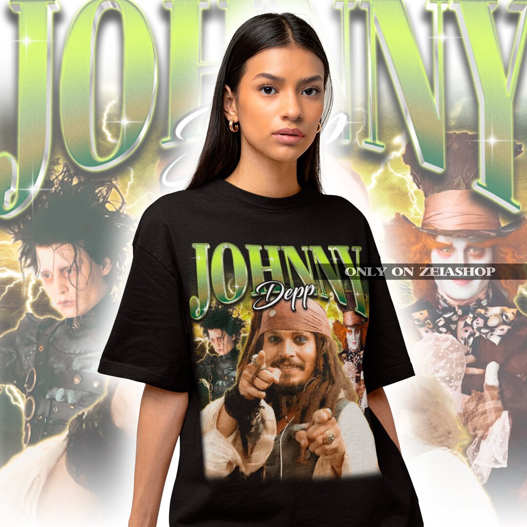 Johnny Depp Retro Shirt - Johnny Depp Sweatshirt - Johnny Depp Hoodie ...
