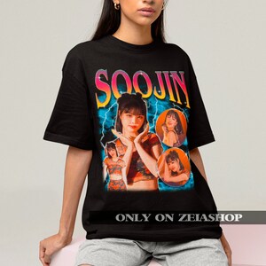 Gidle Soojin Bootleg Graphic Tee: Essential K-pop Fanwear Kpop Merch ...