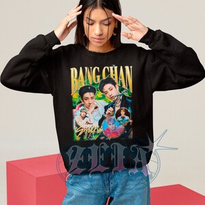Stray Kids Bangchan Retro Bootleg Sweatshirt & Hoodie Stray Kids Hoodie ...