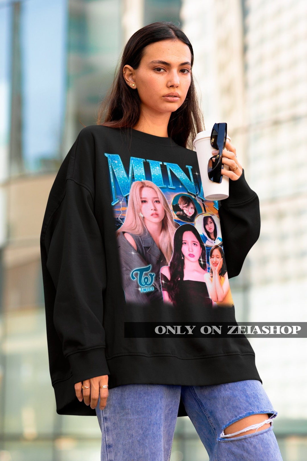 Twice Mina Retro 90s Sweatshirt Kpop Bootleg Hoodie Kpop Merch Kpop ...