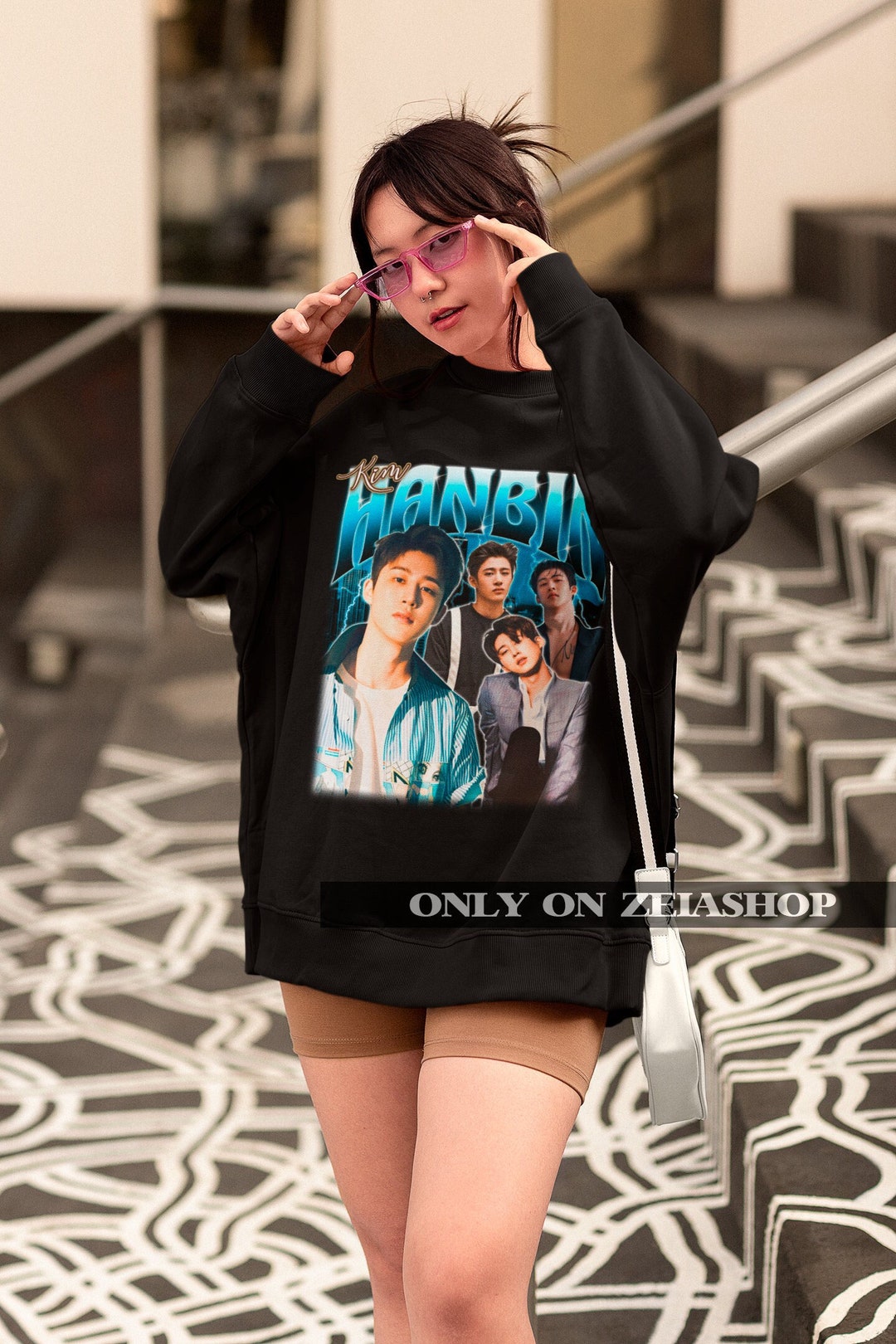 Ikon Hanbin B.I Retro 90s Sweatshirt Ikon Bootleg Hoodie Kpop Sweater ...