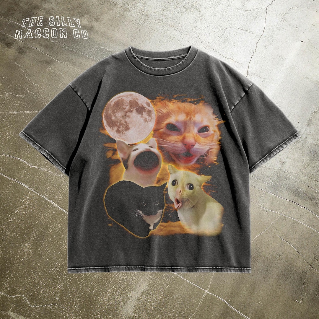 Funny Cat Shirt | Viral Internet Meme T-shirt | Yelling Cat Meme ...