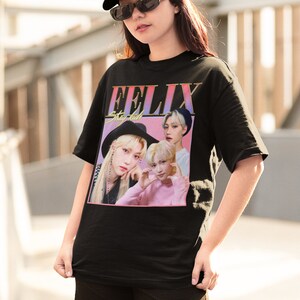 Stray Kids Felix Retro Vintage Tee Kpop T-shirt Stray Kids Merch Stray ...