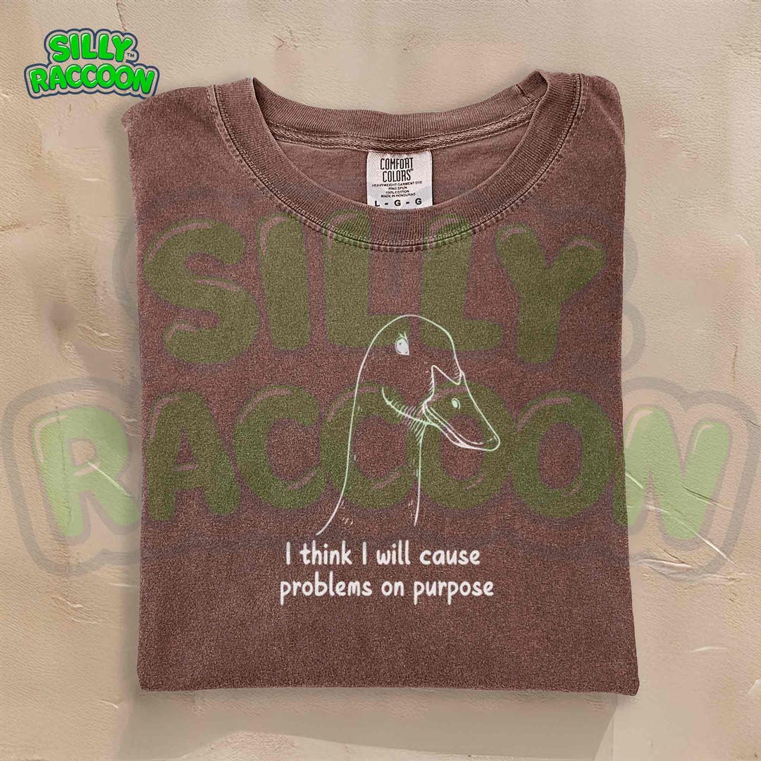 Lustiges Gans Shirt, Chaos Meme T-Shirt, Verursach Probleme absichtlich ...