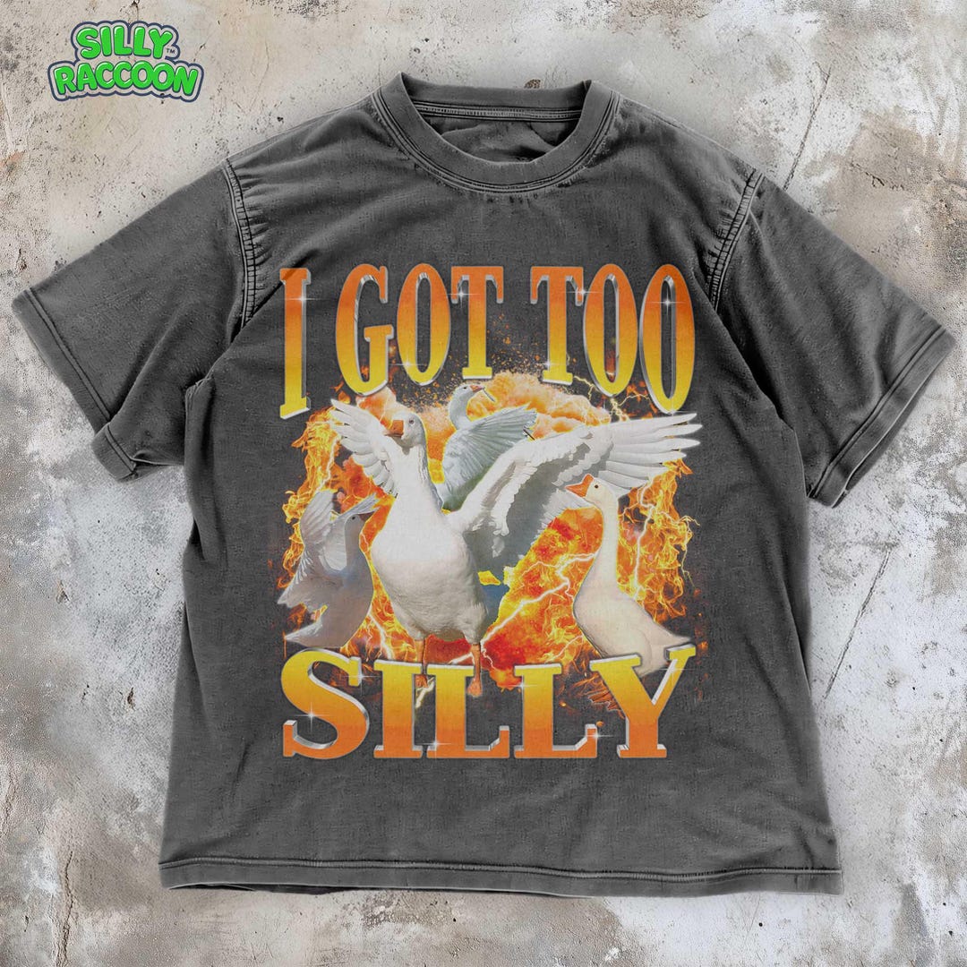 Silly Goose Meme Shirt | Funny Animal Pun Tee | Y2K Aesthetic Chaos T ...